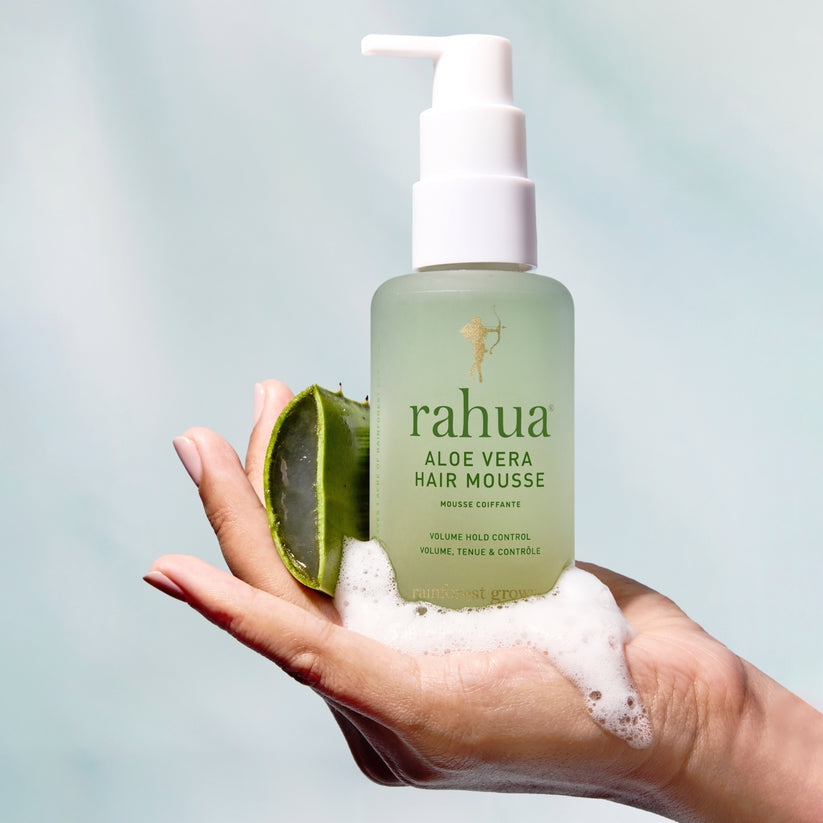 Aloe Vera Hair Mousse | Rahua | Soft Hold Voluminous Styling – rahua.com